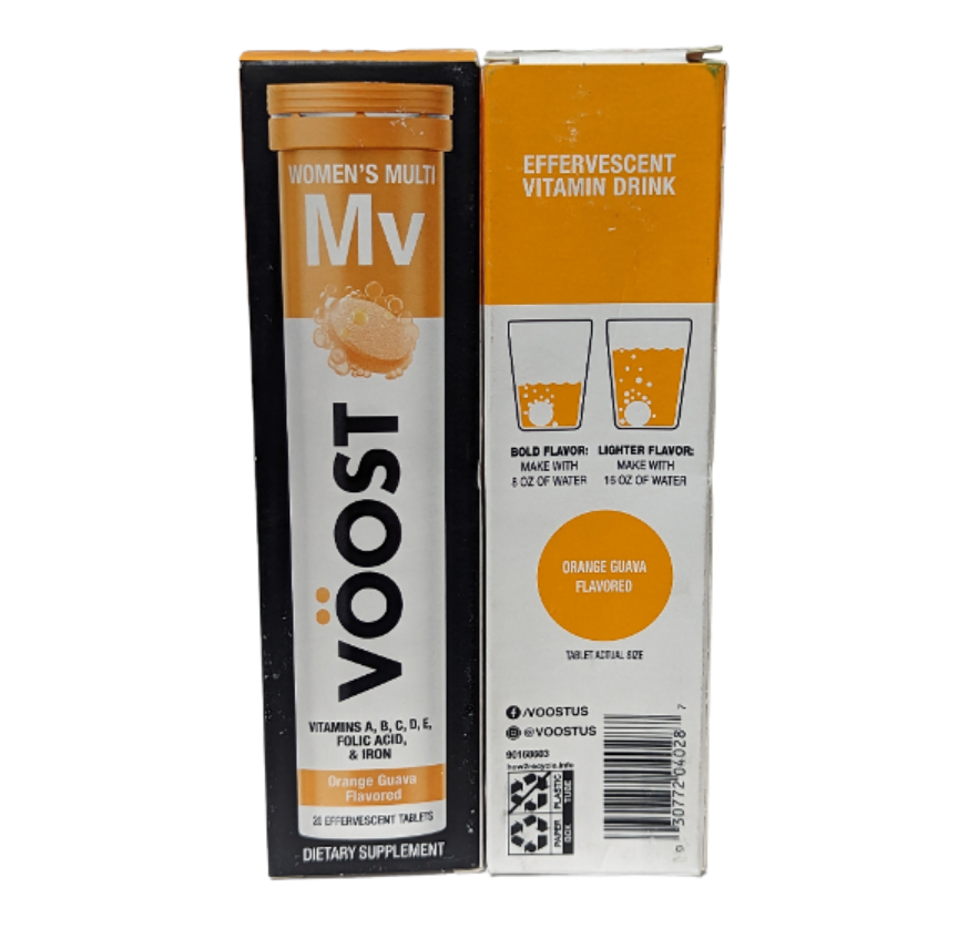 Voost Effervescent Vitamin Drink - Orange Guava - 1800 PC LOT - Topper ...